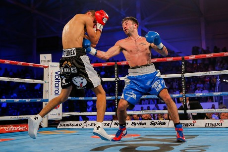 Lee Haskins v Ivan Morales, United Kingdom - 14 May 2016 Stock Pictures ...