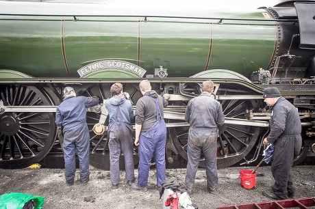 Engineers Working On Train Sits Siding Editorial Stock Photo - Stock ...