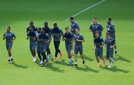 Liverpool Football Club Training, Basel, Switzerland - 17 May 2016 ...