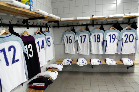 England Dressing Room Shirts All Ready Editorial Stock Photo - Stock ...