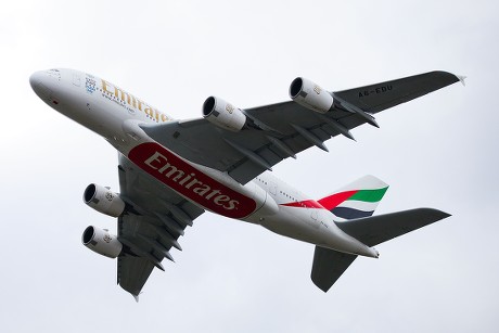 Emirates A380 Takes Off Heathrow Airport Editorial Stock Photo - Stock ...