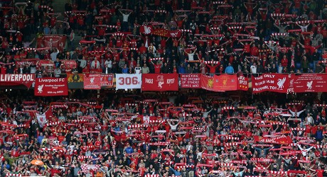 Liverpool Fans Singing Youll Never Walk Editorial Stock Photo - Stock ...