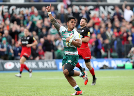 Manu Tuilagi Leicester Looks Over His Editorial Stock Photo - Stock ...