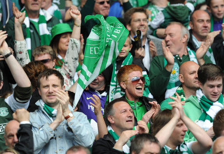 Hibernian Fans Before Kick Off Enjoying Editorial Stock Photo - Stock ...
