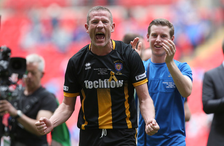 Morpeth Towns Chris Swailes Celebrates During Editorial Stock Photo ...