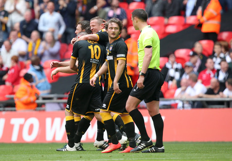 Morpeth Towns Chris Swailes Celebrates Team Editorial Stock Photo ...
