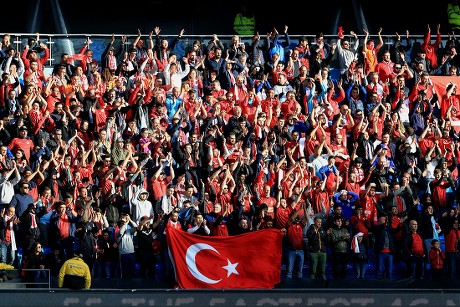 Turkey Fans Hold Flag Editorial Stock Photo - Stock Image | Shutterstock