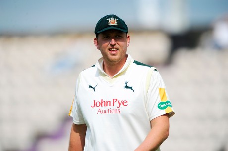 Nottinghamshires Luke Fletcher During Specsavers County Editorial Stock ...