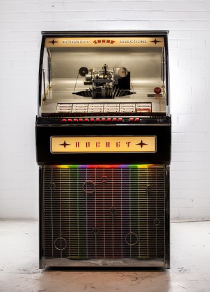 Company creates retro vinyl jukeboxes, Leeds, Yorkshire, Britain - May ...