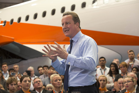 EU referendum speech at EasyJet headquarters, Luton Airport, Britain ...
