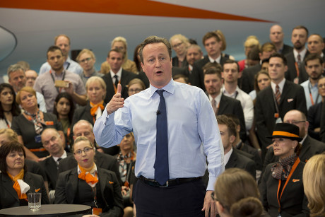 EU referendum speech at EasyJet headquarters, Luton Airport, Britain ...