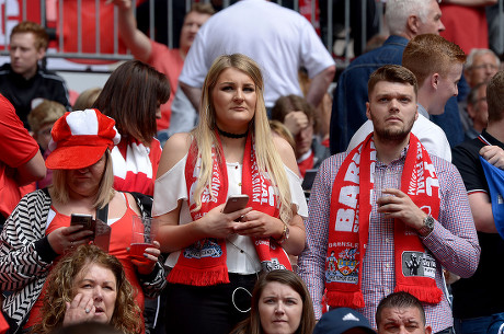 Barnsley Fans Before Kick Off Editorial Stock Photo - Stock Image ...