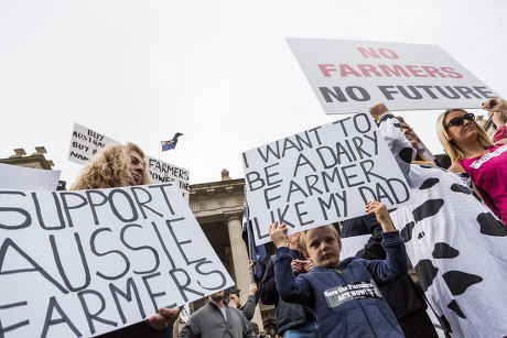 __COUNT__ Dairy farmers protest, Melbourne, Australia - 25 May 2016 ...