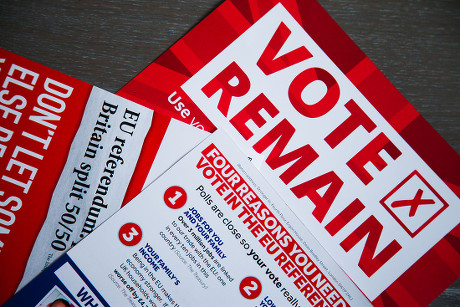Vote Remain Campaign Leaflet By Labour Editorial Stock Photo - Stock ...