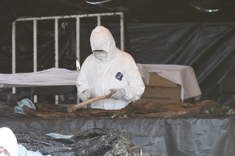 Coroners Seen During Exhumation Bodies Found Editorial Stock Photo ...