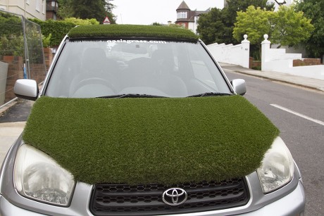 Car Covered Grass Wimbledon Editorial Stock Photo - Stock Image ...