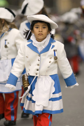 Young Basque Children Wearing Colourful Traditional Editorial Stock ...