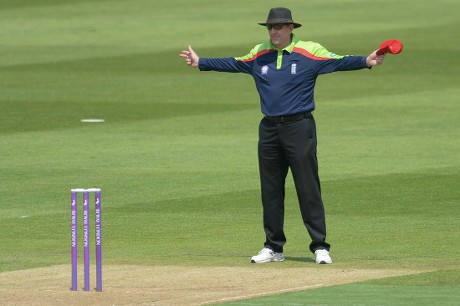 Umpire Rob Bailey Signals Wide During Editorial Stock Photo - Stock ...