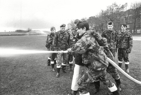 Raf Airmen Receiving Firefighting Training Green Editorial Stock Photo ...