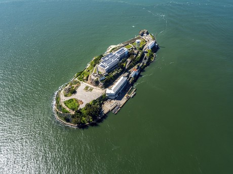 Prison Island Alcatraz Alcatraz Island Aerial Editorial Stock Photo ...