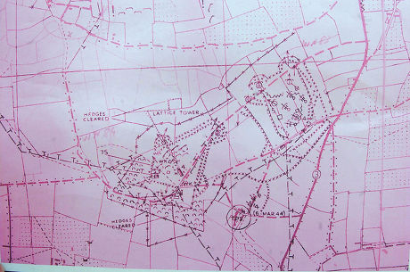 Map Lost German Wwii Bunker System Editorial Stock Photo - Stock Image ...