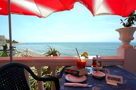 Restaurant Table Marbella Spain Editorial Stock Photo - Stock Image ...