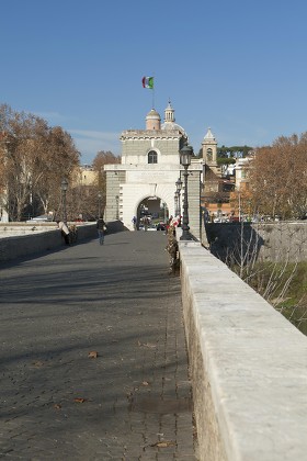 Ponte Milvio Milvian Mulvian Bridge Rome Editorial Stock Photo - Stock ...
