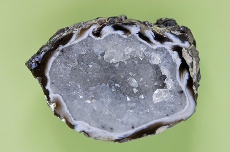 Crystalline Quartz Geode Charmstone Precious Stone Editorial Stock ...