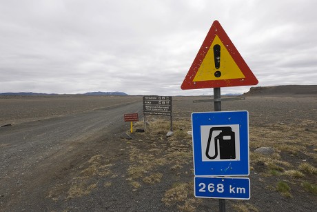 Traffic Sign Warning Sign On Highaltitude Editorial Stock Photo - Stock ...