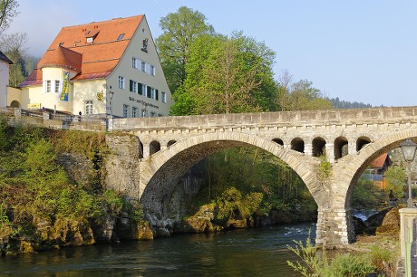 Bridge Across Mur River Murau Styria Editorial Stock Photo - Stock ...
