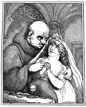 Monk Penitent Child Historical Illustration 19th Editorial Stock Photo ...