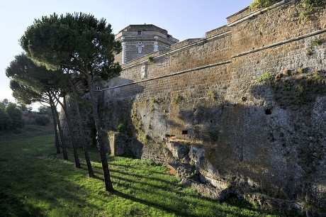 Castle Battlements Forte Sangallo Rocca Dei Editorial Stock Photo ...