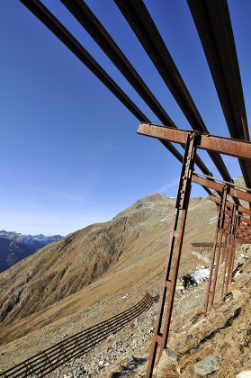 Avalanche Control Barrier Munt Baselgia Zernez Editorial Stock Photo ...