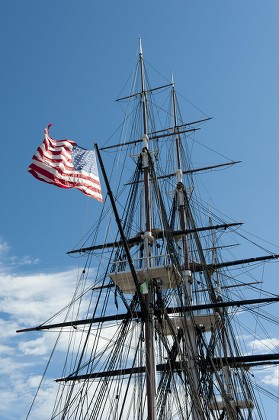 Museum Ship Uss Constitution Masts Rigging Editorial Stock Photo ...