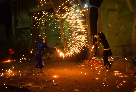 __COUNT__ Children play with firecrackers ahead of Ramadan, Cairo ...