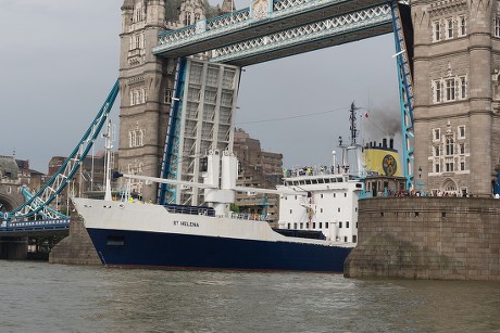 Royal Mail Ship St Helena Arrives Editorial Stock Photo - Stock Image ...