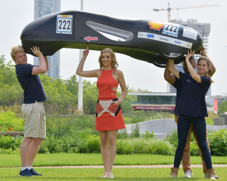 Rachel Riley celebrates Shell Eco-marathon, London, Britain - 08 Jun ...