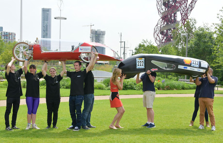 Rachel Riley celebrates Shell Eco-marathon, London, Britain - 08 Jun ...