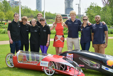 Rachel Riley celebrates Shell Eco-marathon, London, Britain - 08 Jun ...