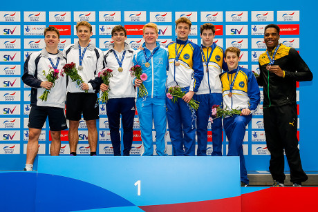 Podium Mens Synchronised 3m Springboard Final Editorial Stock Photo ...