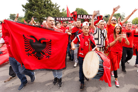 Albanian Fans During Uefa Euro 2016 Editorial Stock Photo - Stock Image ...