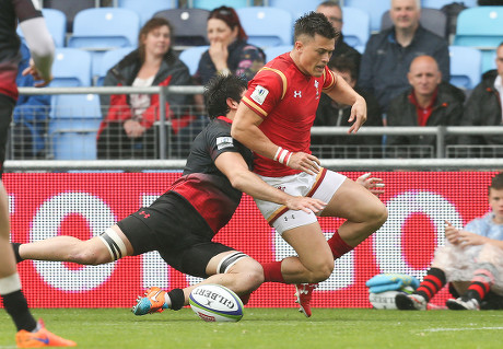 Jared Rosser Wales Forced Into Touch Editorial Stock Photo - Stock ...