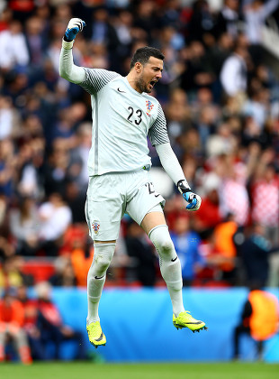 Croatia Goalkeeper Daniel Subasic Celebrates His Editorial Stock Photo ...