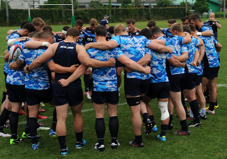 Scotland Players Huddle On Training Pitch Editorial Stock Photo - Stock ...