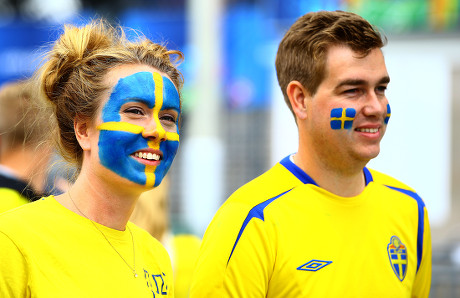 Sweden Fans Outside Ground Before Uefa Editorial Stock Photo - Stock ...