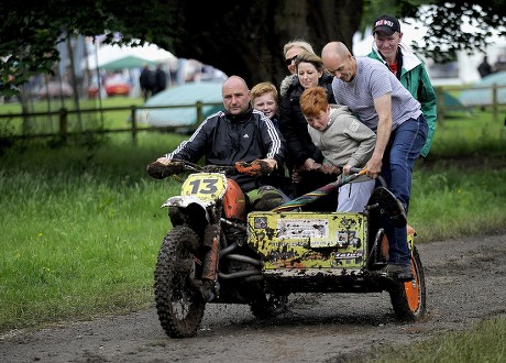 Sidecar Moto Cross Driver Gives Friends Editorial Stock Photo - Stock ...