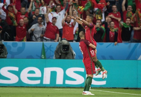 Nani Celebrates After Scoring His Sides Editorial Stock Photo - Stock ...