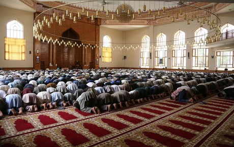 Afghans Pray Abdul Rahman Mosque During Editorial Stock Photo - Stock ...