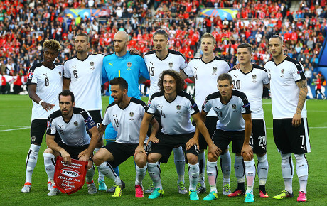 Austria Team Group Line During Uefa Editorial Stock Photo - Stock Image ...