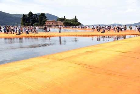 People Walking On Floating Piers Editorial Stock Photo - Stock Image ...